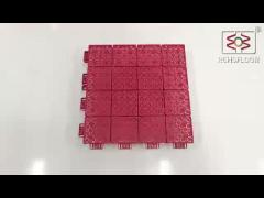 Weather Resistant Basketball Court Flooring Tiles Multi Sport Interlocking Tiles CE RoSH