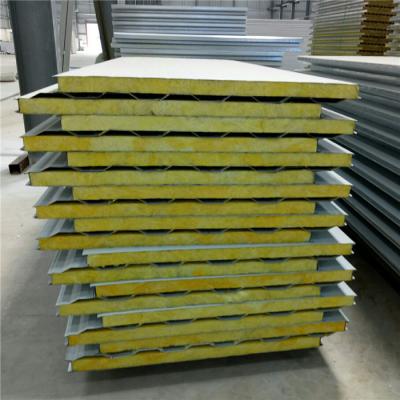 China 160Pcs ivory white insulated glass wool sandwich roof panel5950 X 960 X 50mm for a 40HQ for sale
