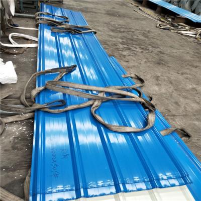 China gauge 24 blue color corrugated zinc aluminum roofing sheet 5500 x 840mm x 0.526mm for sale