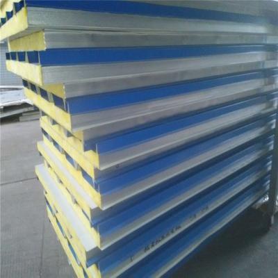 China blue color insulated glass wool sandwich roof panel 5500 x 960 x 50mm for sale