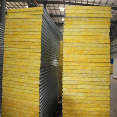 China worker construction site mobile home ceiling glass wool sandwich panel 960 x50mm for sale