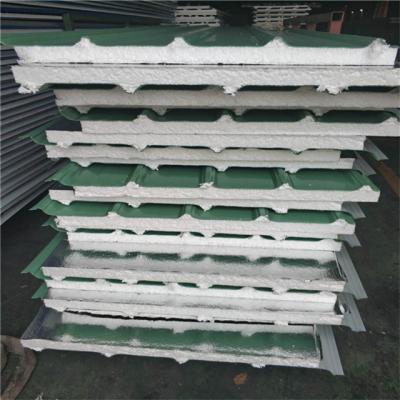 China moisture proof 50mm thickness polystyrene foam roof sandwich panel for camp for sale