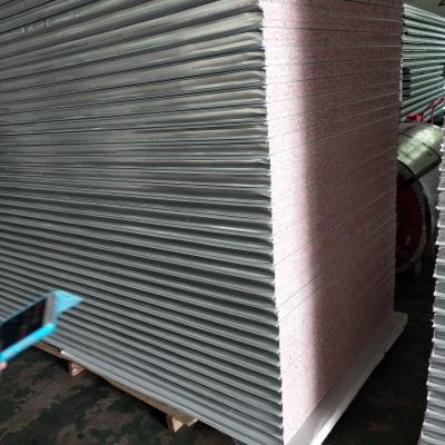 China metal fireproof interior 50mm modified eps sandwich wall panel for warehouse for sale