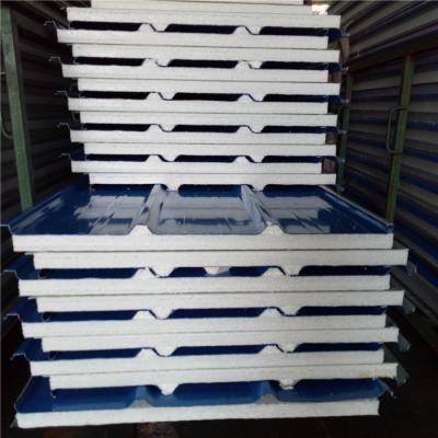 China 50-100mm expanded polystyrene eps sandwich roof panel for constrcution building for sale