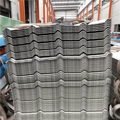 China 27tons 0.376mm grey steel color roof sheets with pacakge deliveried by a 20ft container for sale
