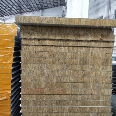 China heat proof 1150mm type rock wool sandwich panel with A fire rating to  saudi arabia for sale