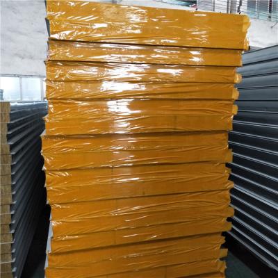 China 75mm double steel rock wool sandwich panel with 60minutes fire resist for sale