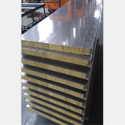 China insulated aluminum rock wool roof panels with 60minutes fire resist for sale