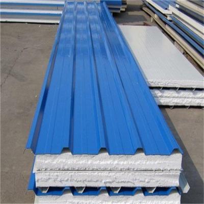 China 1050-100-0.426mm grey white waterproof eps sandwich roof panel for warehouse for sale