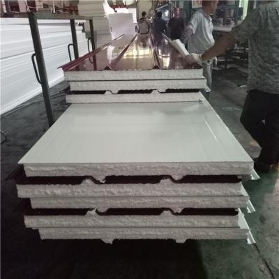 China 14kg EPS roof panel 1050-50-0.4mm wine red sheet up and greywhite down for sale