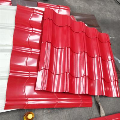 China 820mm red glazed roof tile building material used for prefabricated house for sale