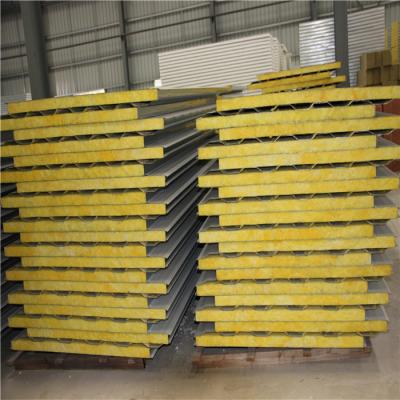 China 1150-50-0.376mm corrugated glass wool sandwich container house panel for sale