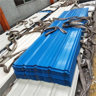 China blue color steel sheet 840mm roof tile with 0.376mm for prefabricated building for sale