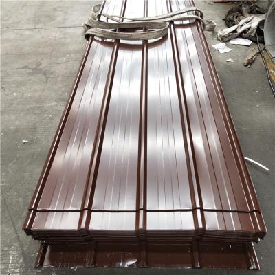 China RAL3009 color roofing sheets with 0.426mm thickness for prefabricated building for sale