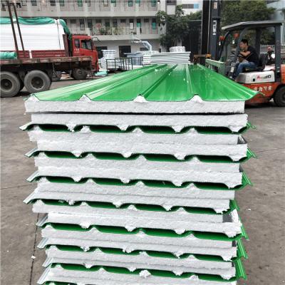 China green eps sandwich refractory roof panel 1050-50-0.426mm construction materials for sale