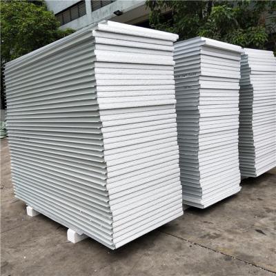 China eps prefabricated sandwich panel house wall board 950-50-0.376mm with film both side for sale
