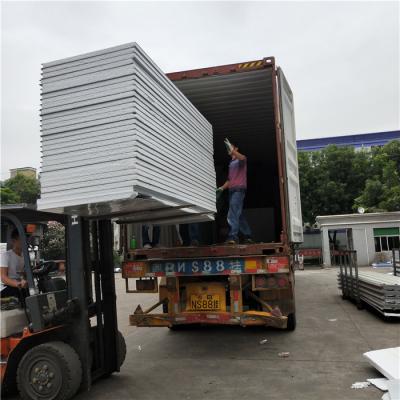 China light weight eps sandwich panel 950-50-0.376mm cover with film both side delivered by a 40HQ for sale