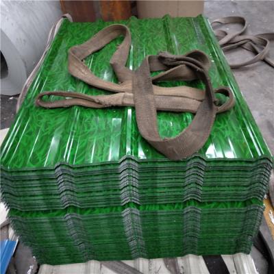 China 840mm type of corrugated green grass roofing sheets for prefabricated buildings for sale