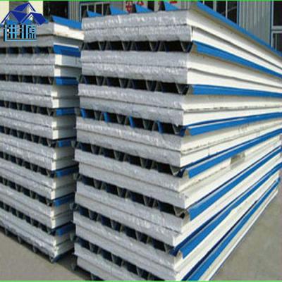 China 100mm eps heat insulated sandwich roof sheet panel with waterproof for prefab building for sale
