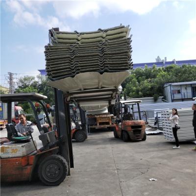 China ivory white corrugated steel roof sheets 11800-840-0.526mm for construction building for sale