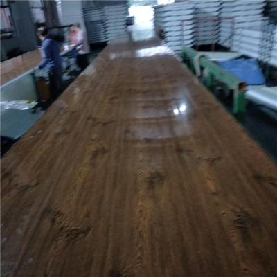 China 50mm wood grain steel sheet eps sandwich panel boards with 12kg for prefab house for sale