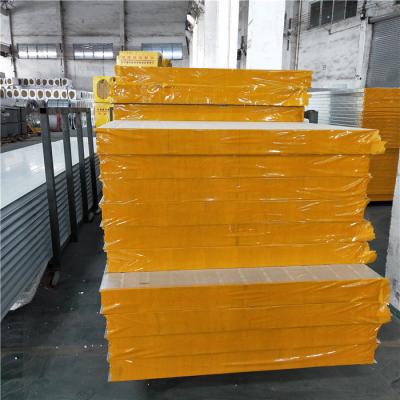 China A grade fire rating 100mm rock wool apartment wall material sandwich panel for sale