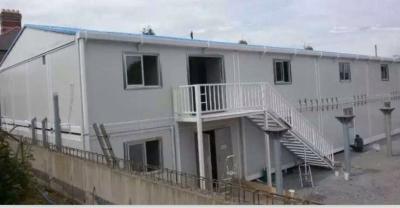 China beautiful luxury 2 floors 20ft sandwich panels container house to UK for sale