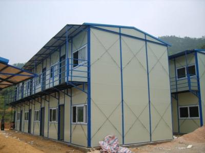 China 15-35 years labour camp eps sandwich panel prefabricated house with 10 wind resistamce for sale