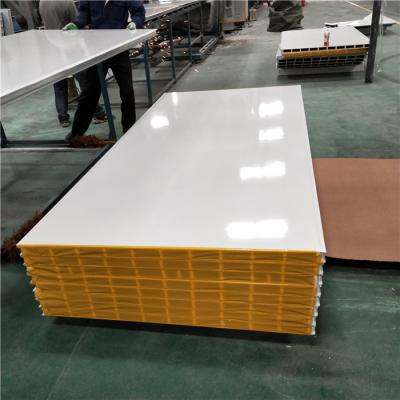 China 25 years firproof greywhite 1150-50-0.376mm mgo sandwich panel for clear room for sale