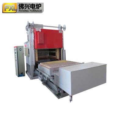China Forced Air Trolley Type Furnace Car Hearth Furnace For Metal Annealing for sale