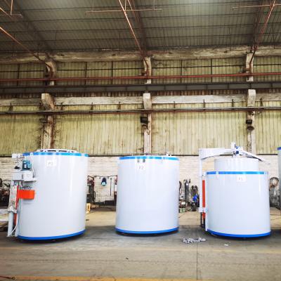 China 950C Resistência Forno tipo poço Tratamento térmico de metais para tubos de aço à venda