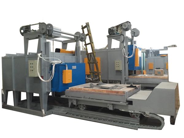 Industrial Bogie Hearth Trolley Type Furnace Heat Treatment 8T 65kw