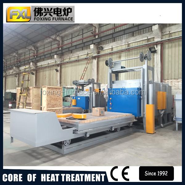 Industrial Bogie Hearth Trolley Type Furnace Heat Treatment 8T 65kw