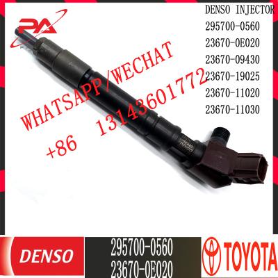 China DENSO Diesel Common Rail Injector 295700-0560 For TOYOTA 23670-0E020 23670-09430 for sale