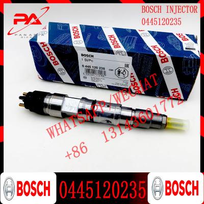 China Genuine Original New Injector 0445120235 Common Rail Fuel Diesel Injector for Sisu 837073713 for sale