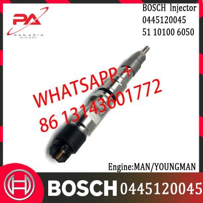 China Injetor comum diesel original 0445120045 do trilho de BOSCH 51101006050 para o motor de MAN/YOUNGMAN à venda