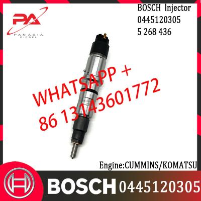 중국 쿠민스 / 코마츠를 위한 -1시 -1분 원래 디젤 커먼 레일 분사기 0445120305 0445120328 5268436 5273750 판매용