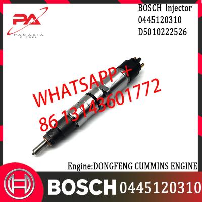 Cina Iniettore comune diesel originale 0445120310 D5010222526 della ferrovia 0445120310 per DONGFENG CUMMINS ENGINE in vendita