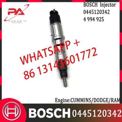 Cina Iniettore comune diesel originale 4994925 della ferrovia 5253221 0445120342 0445120204 per CUMMINS/DODGE/RAM in vendita