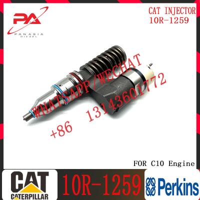 China injetor de combustível comum da máquina escavadora do trilho de 10R-1258 10R-1259 para o injetor 10R-1258 10R-1259 do motor do C-A-T C10 C12 à venda