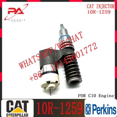 China injetor de combustível comum da máquina escavadora do trilho de 10R-1258 10R-1259 para o injetor 10R-1258 10R-1259 do motor do C-A-T C10 C12 à venda