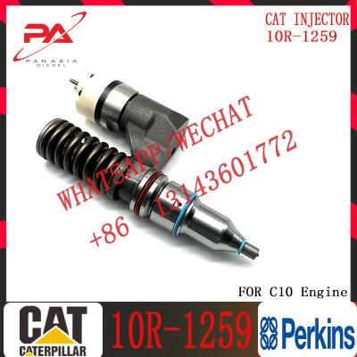 China injetor de combustível comum da máquina escavadora do trilho de 10R-1258 10R-1259 para o injetor 10R-1258 10R-1259 do motor do C-A-T C10 C12 à venda