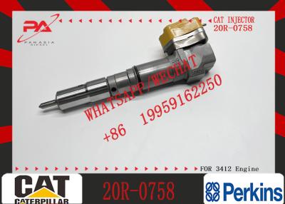 Cina Parti di alta qualità del motore 20R-0758 Iniettore di carburante per la categoria 631E 651E 657E 3412E 3408 Iniettore del motore 174-7526 1747526 in vendita