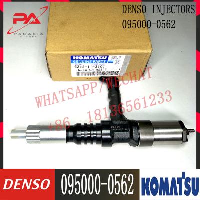 China 095000-0561 095000-0562 Komatsu Fuel Injectors For 6218-11-3101 6218-11-3102tsu Engine SAA6D125E for sale