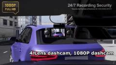 New Car Black Box 1080P Wifi Dashcam 4 Channel Car Dvr hd Night Vision 4 Lens Dash Camera Wifi 4 Len