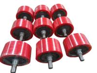 China Customized Polyurethane Coating Roller Industrial Urethane Rollers For Heavy Use for sale