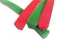 China Customized Length Polyurethane Super Grip Belting Red Color Impact Resistant for sale