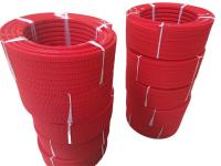 China Customized Length Polyurethane Super Grip Belting Red Color Impact Resistant for sale