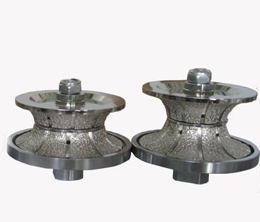 China vacuum brazed  diamond hand type profile wheels. M14 and 5/8