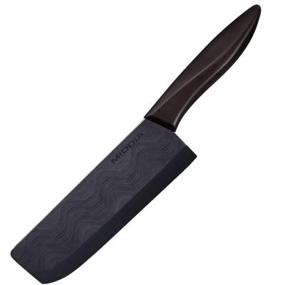 Cina Manico in PP MIDDIA Coltello cinese Tagliaceramica professionale per cucina Lama nera in vendita